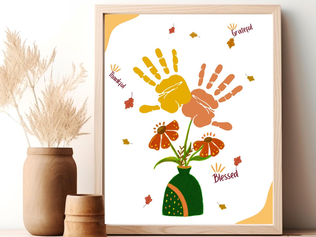 Thanksgiving Handprint Art for Toddlers and Babies | Fall Printable ...