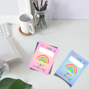 I Am Autistic Tag, Printable, Autism Emergency ID, Autism Card, Safety ...