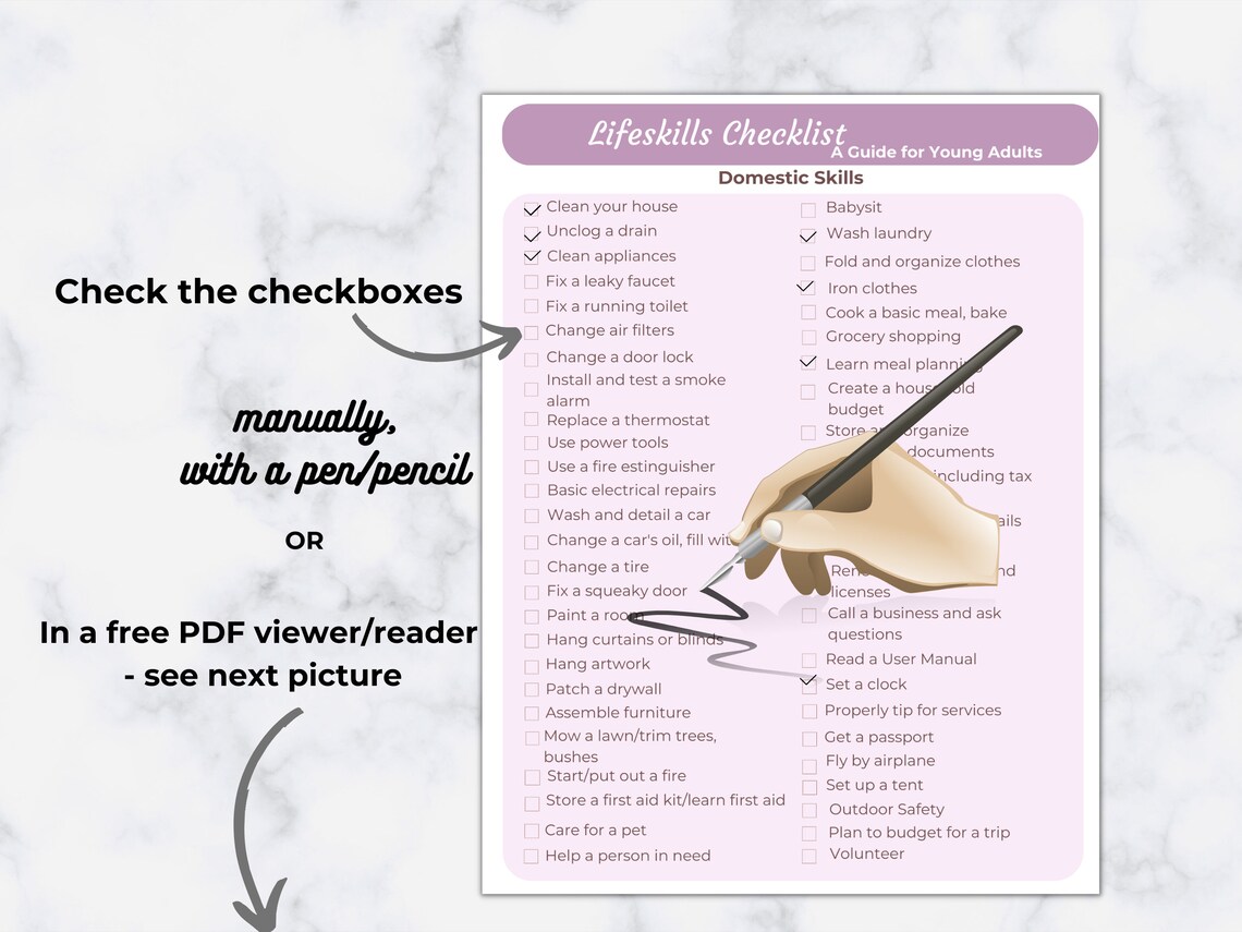 Lifeskills Checklist, Graduation Gift, Highschool, Homeschool ...