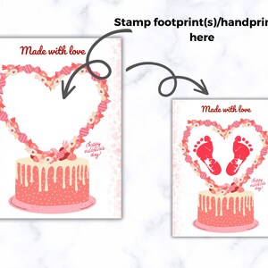 Valentine Handprint Craft, Spring Activity, Baby Handprints, Preschool ...