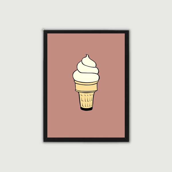 Ice Cream Poster - Etsy