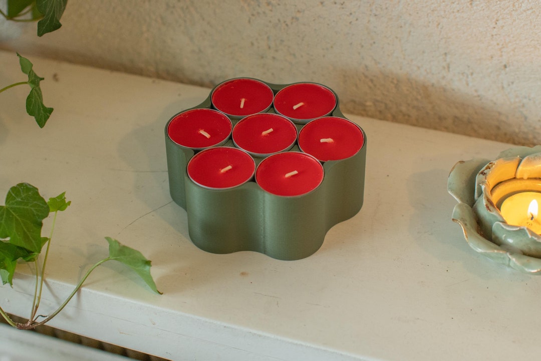 Elegant Tealight Candle Storage - 3D Printed Decorative Tealight ...
