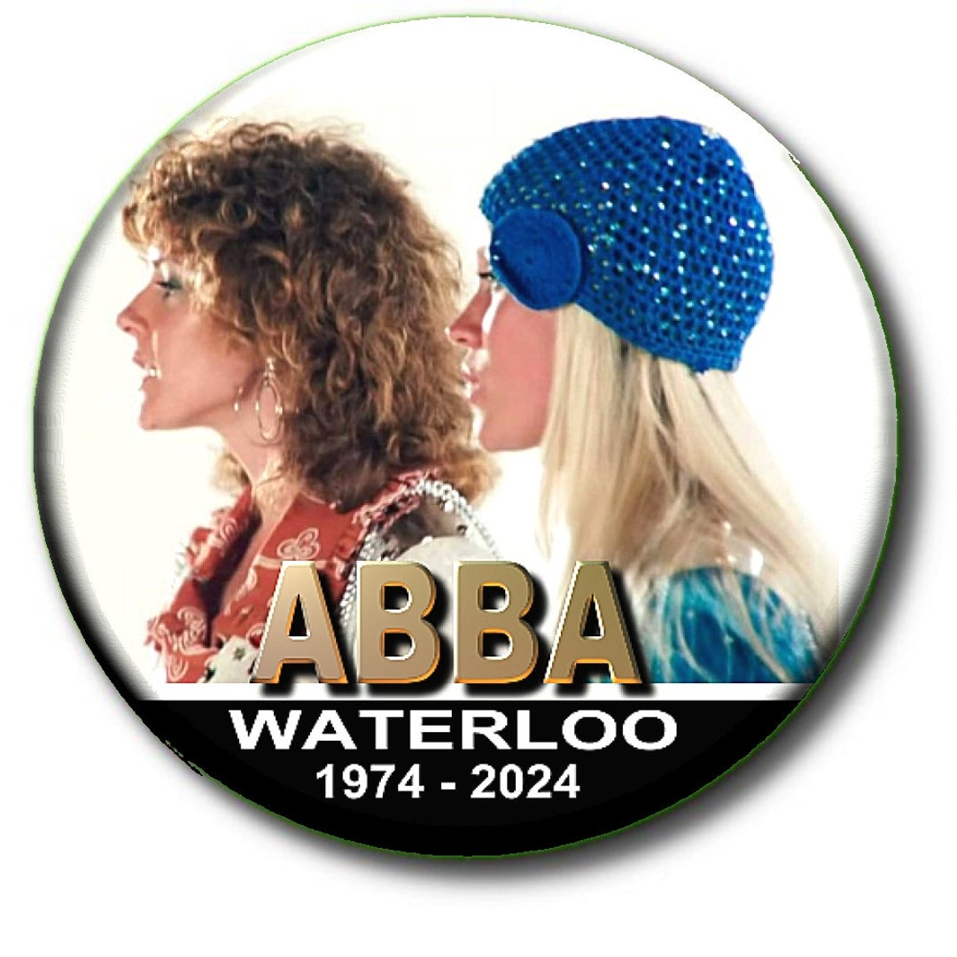 Limited ABBA Celebrate 50 Years Eurovision Song Contest Winners Button ...