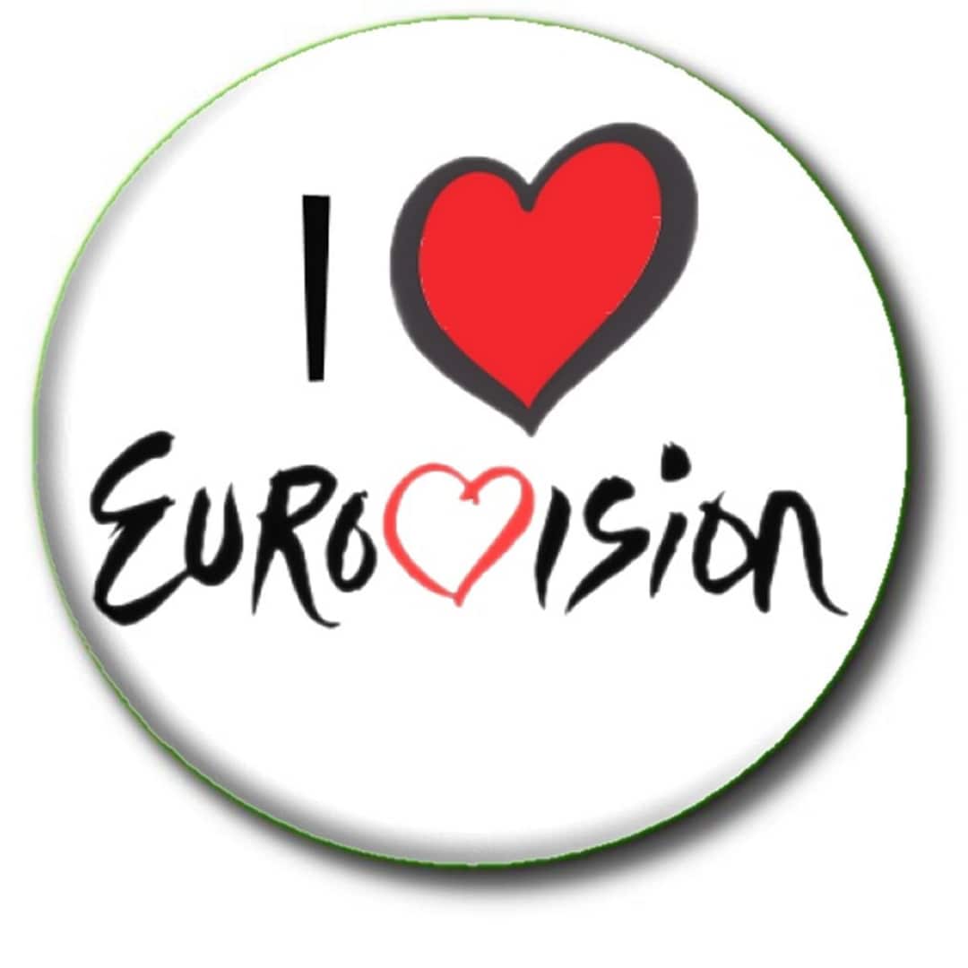 I Love Eurovision Eurovision Song Contest Party Button Badge 2.2/55 Mm ...