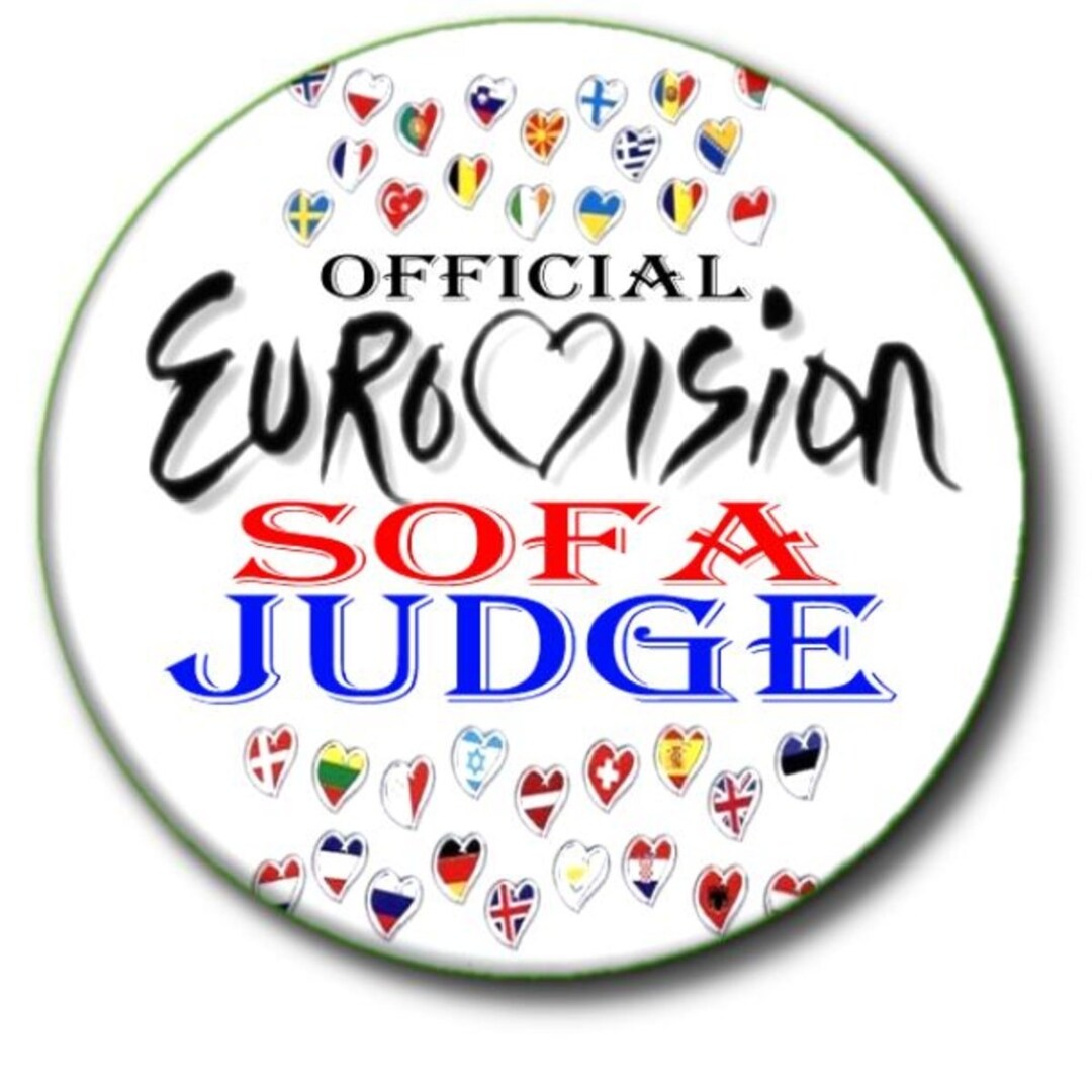 Eurovision Sofa Judge Badge - Eurovision Song Contest Party Button ...