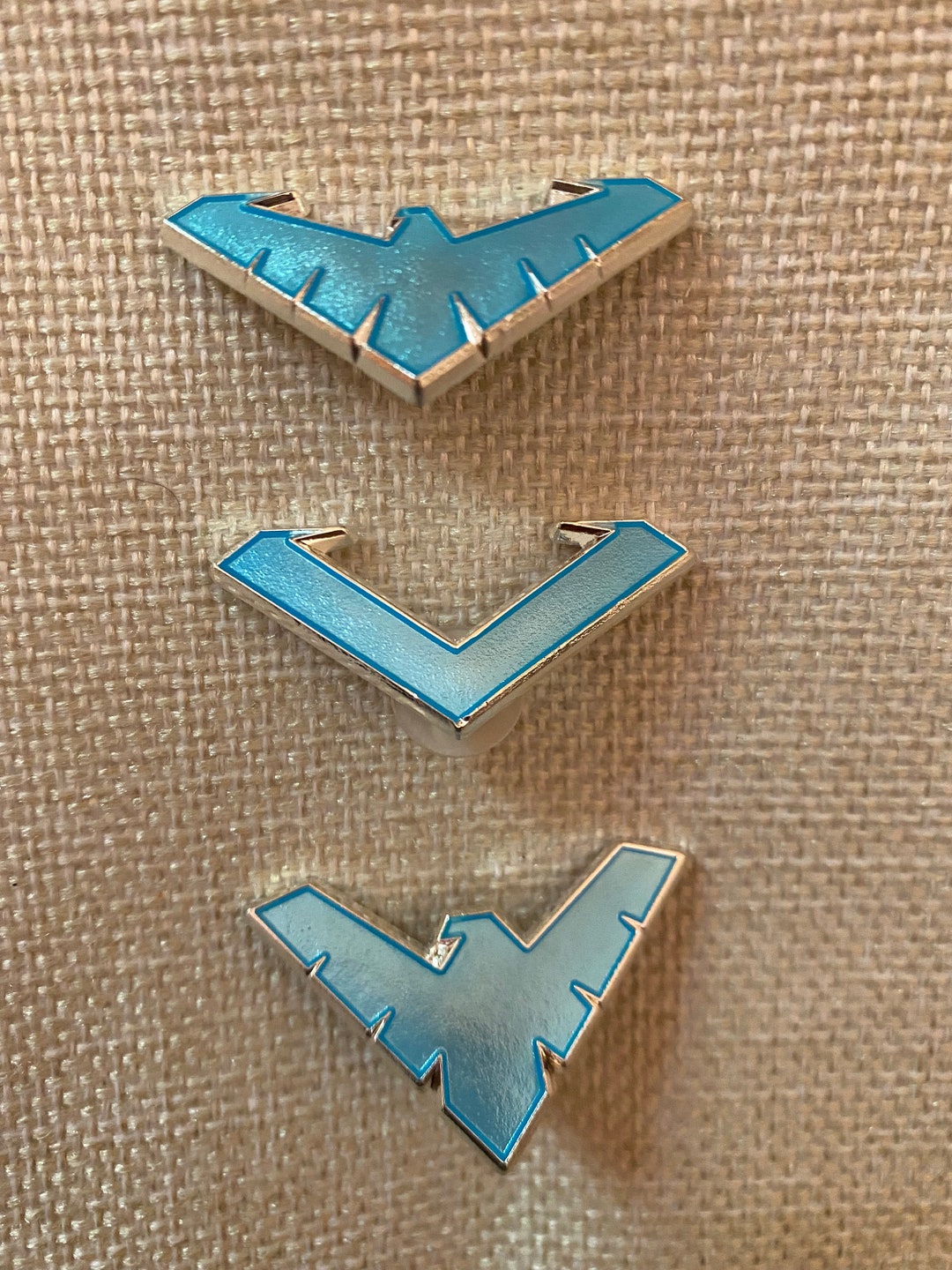Nightwing Sandblasted Board Filler Mini Pins- Set of 3 - Etsy