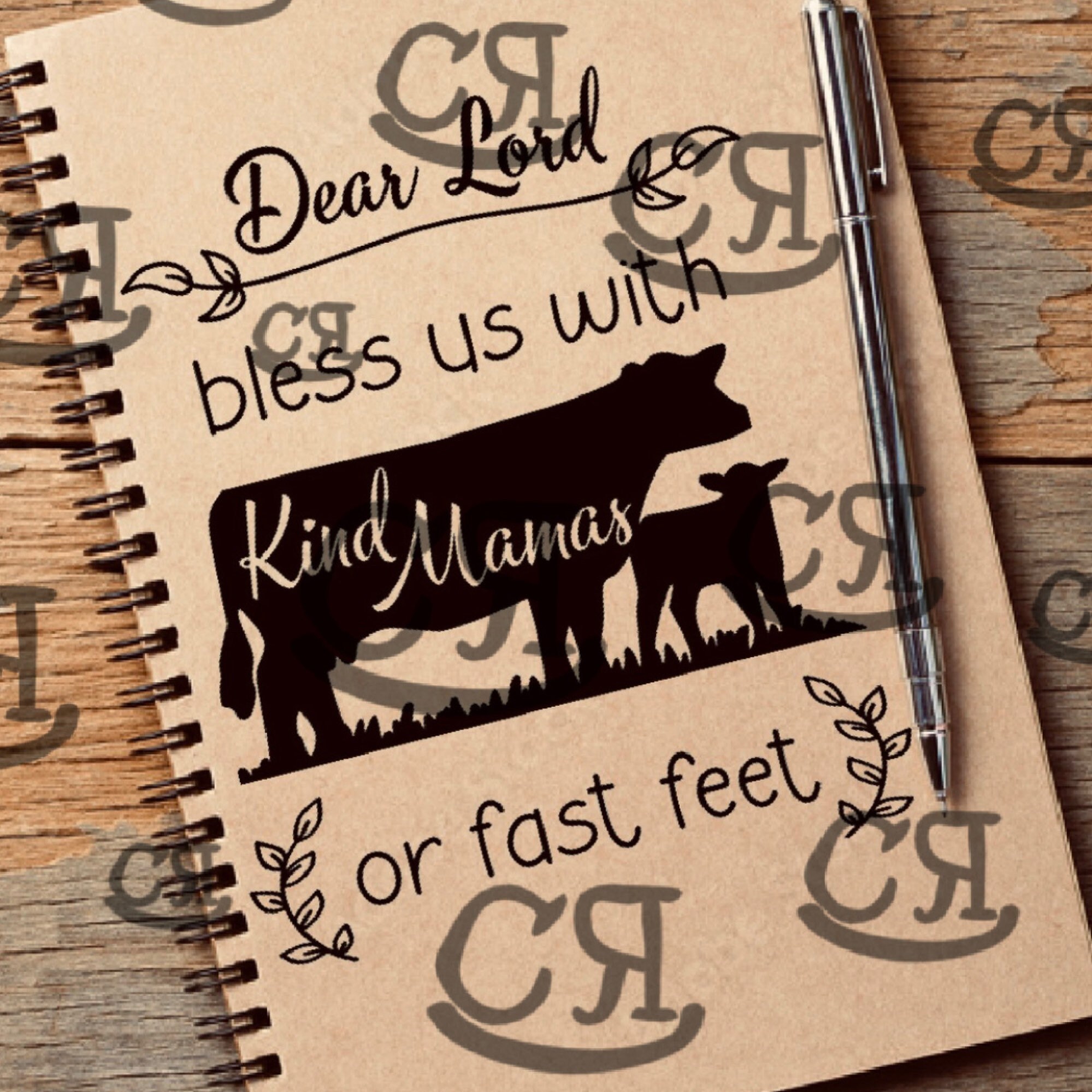 Kind Mamas or Fast Feet Digital Download, Svg, Png, Jpeg, Cattle Ranch ...