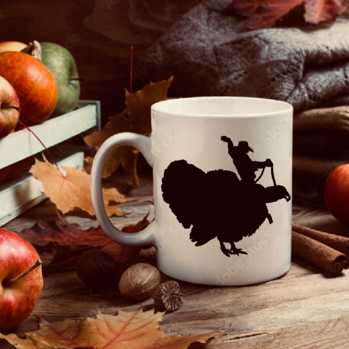 Cowboy Turkey Digital Download, Svg, Png, Jpeg, Cowboy Thanksgiving ...