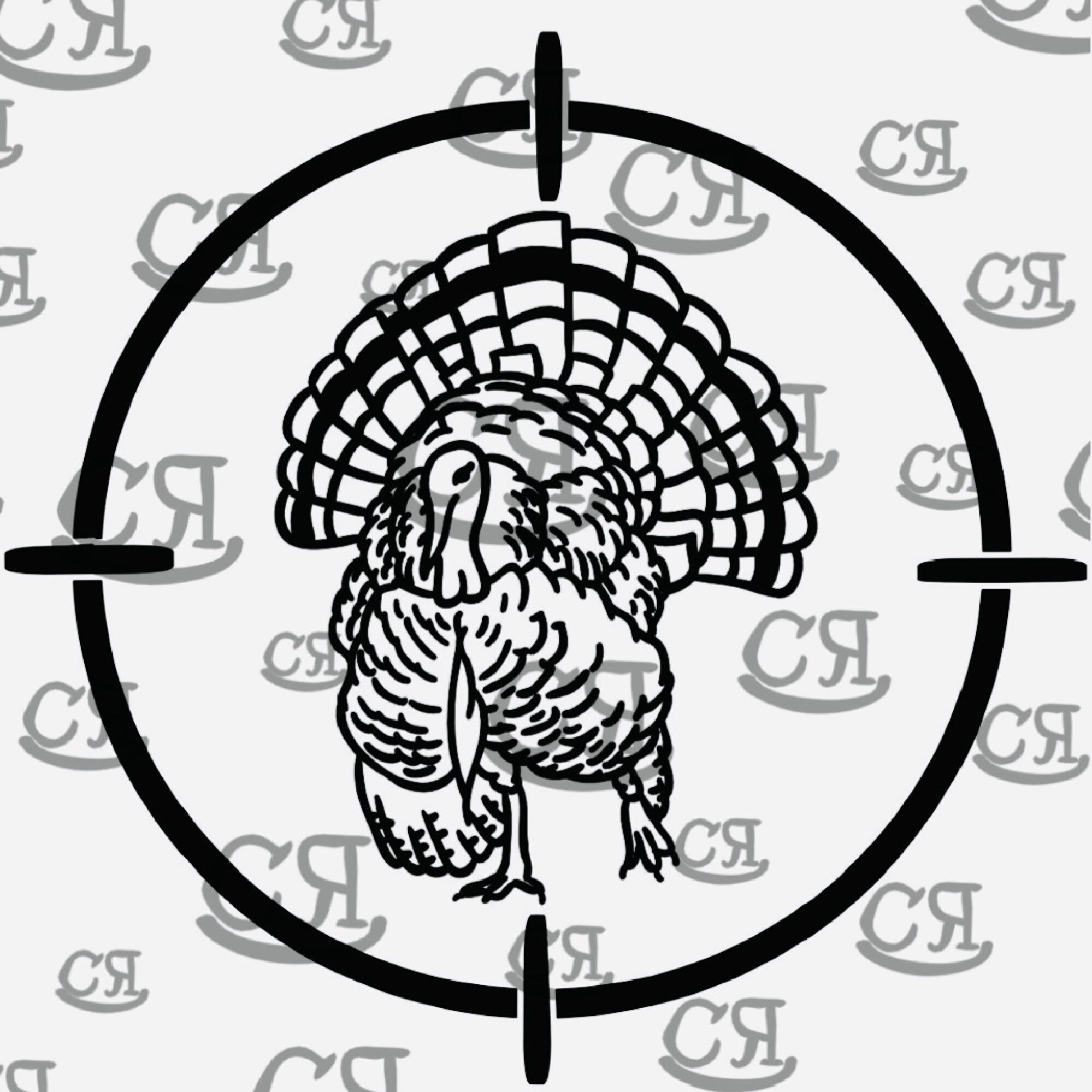 Turkey Target Digital Download, Svg, Png, Jpeg, Hunting Designs, Gift ...