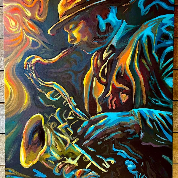 Jazz Painting - Etsy