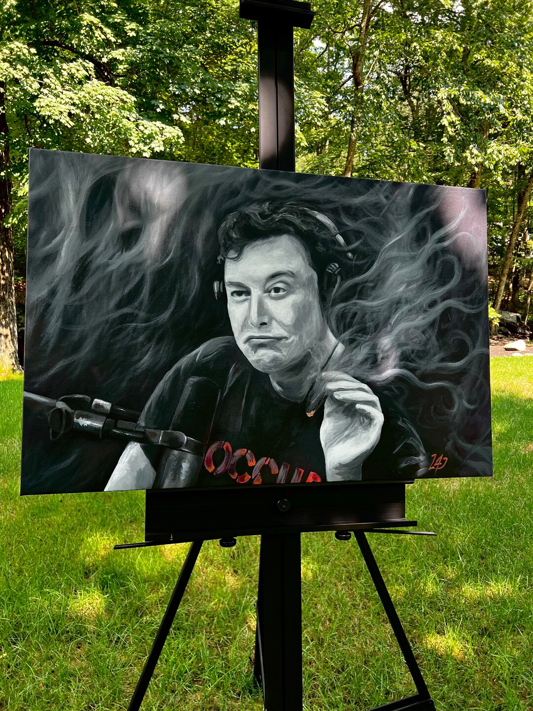 Elon Musk Painting on Canvas. - Etsy