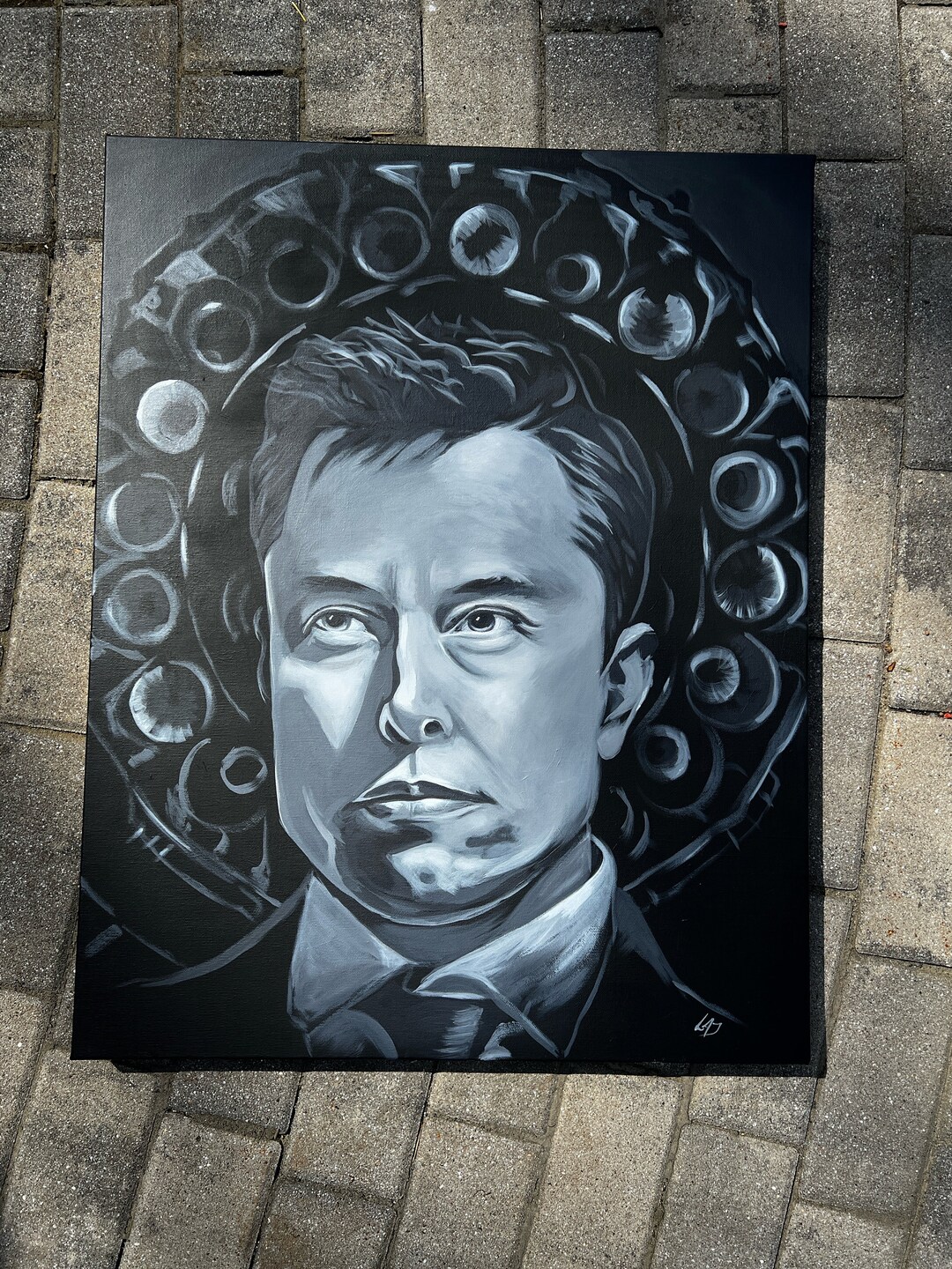 Elon Musk the Space Pioneer Painting on Canvas - Etsy