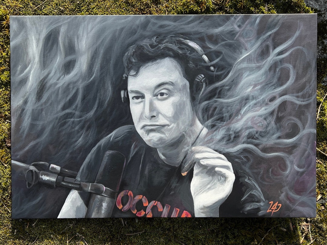 The Musk Moment fan Art A High-minded Encounter 3x 2 X 1.75 Elon Reeve ...