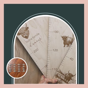 Personalized Growth Chart Highland Cow - Etsy