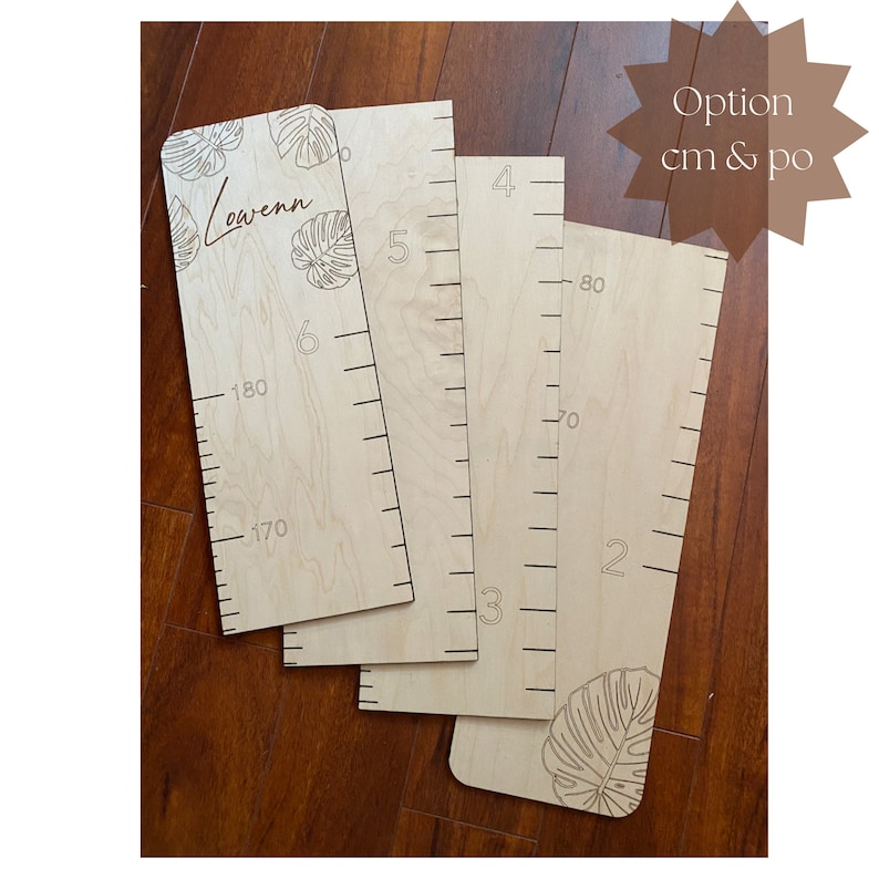 SCALE / Laser Engraved WOOD Growth Chart CUSTOM Custom - Etsy