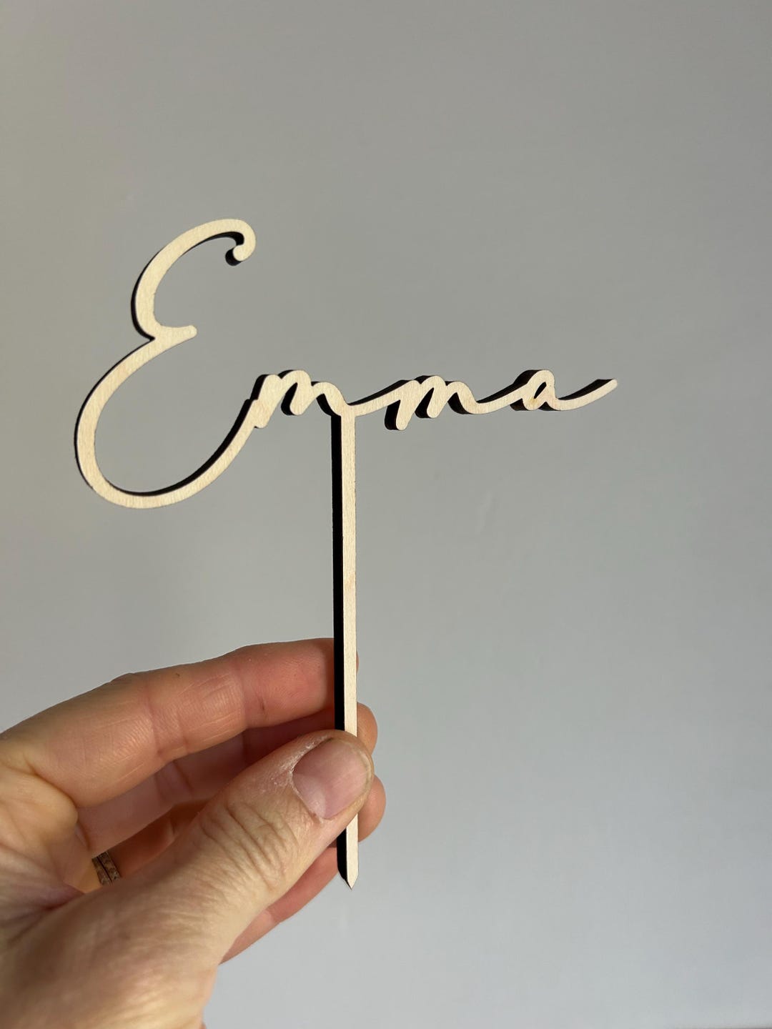 Custom Laser-cut Wood Cake Topper - Etsy