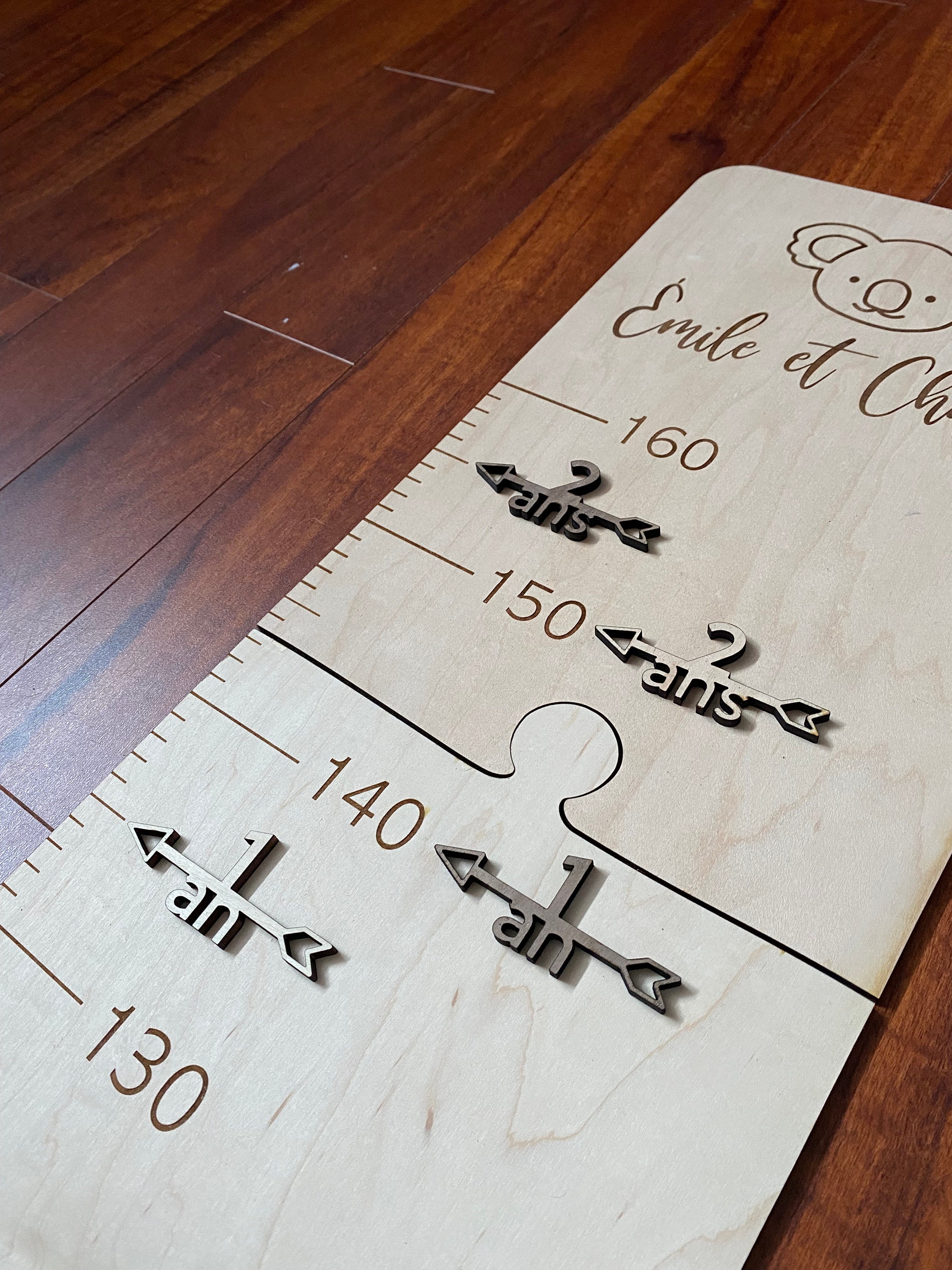 Laser Engraved Wooden Growth Chart - Etsy