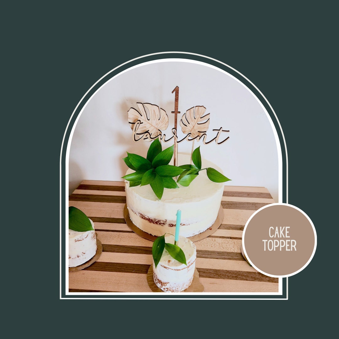 Custom Laser-cut Wood Cake Topper - Etsy