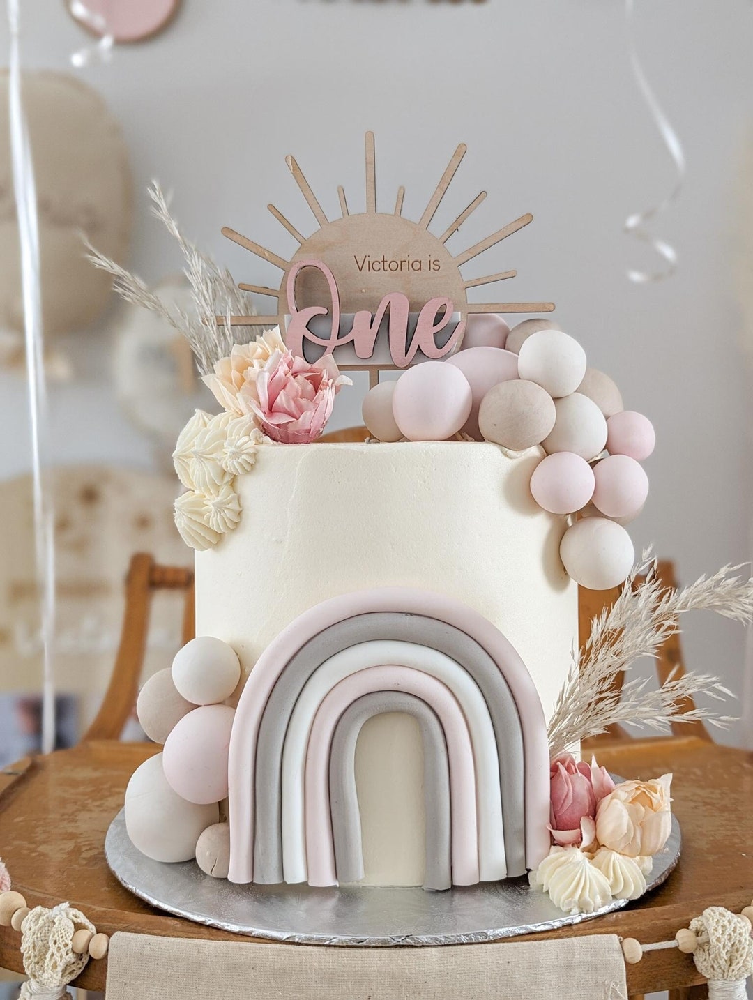 Wooden Cake Decoration - SUN Cake Topper - Laser Cut and Engraved - Etsy