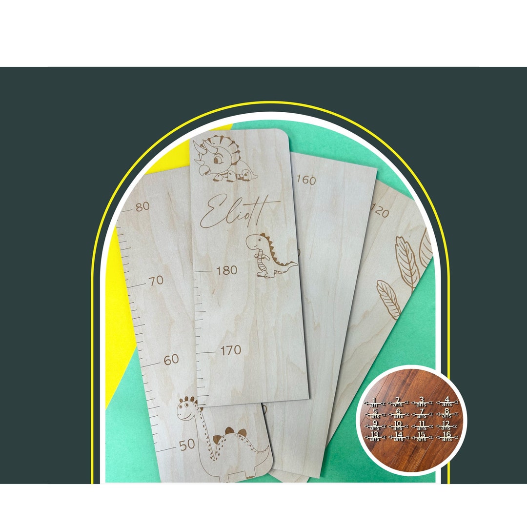 Laser Engraved WOODEN Growth Chart / Ladder ~ PERSONALIZED - Etsy