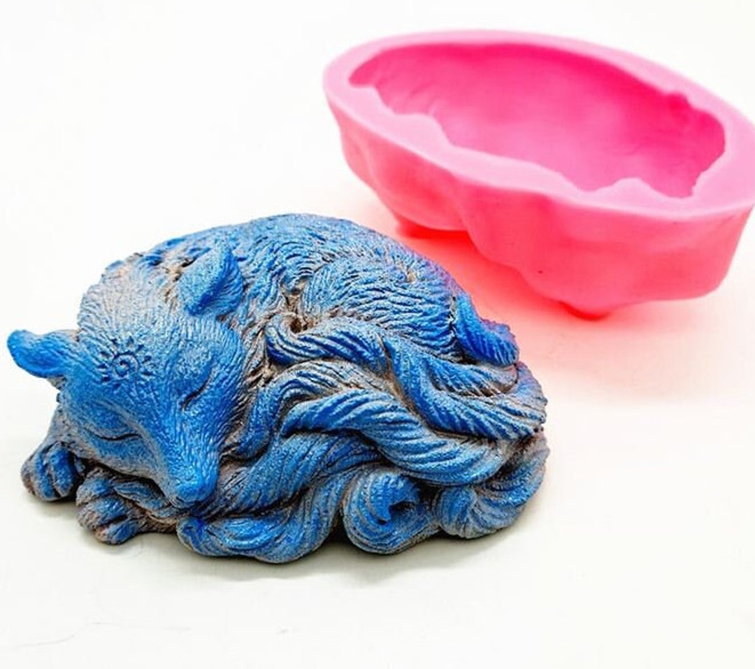 Nine Tailed Spirit Fox Silicone Mold Candle Plaster Silicone - Etsy