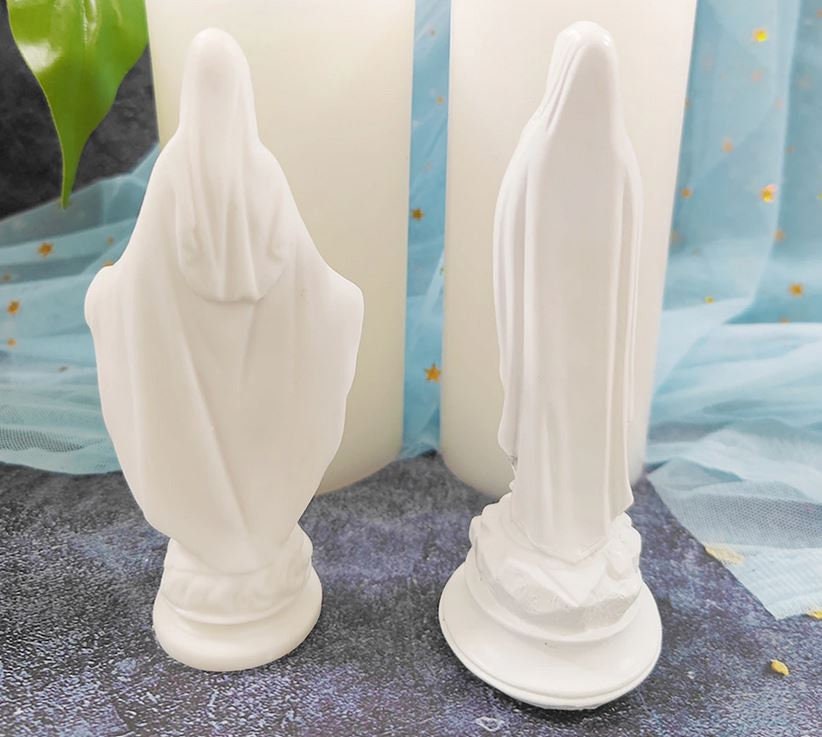 Big Size Virgin Mary Silicone Mold Candle Plaster Silicone - Etsy