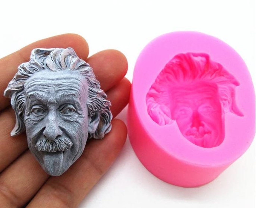 3D Einstein Silicone Mold, Candle Plaster Silicone Mold, Cake Mold ...