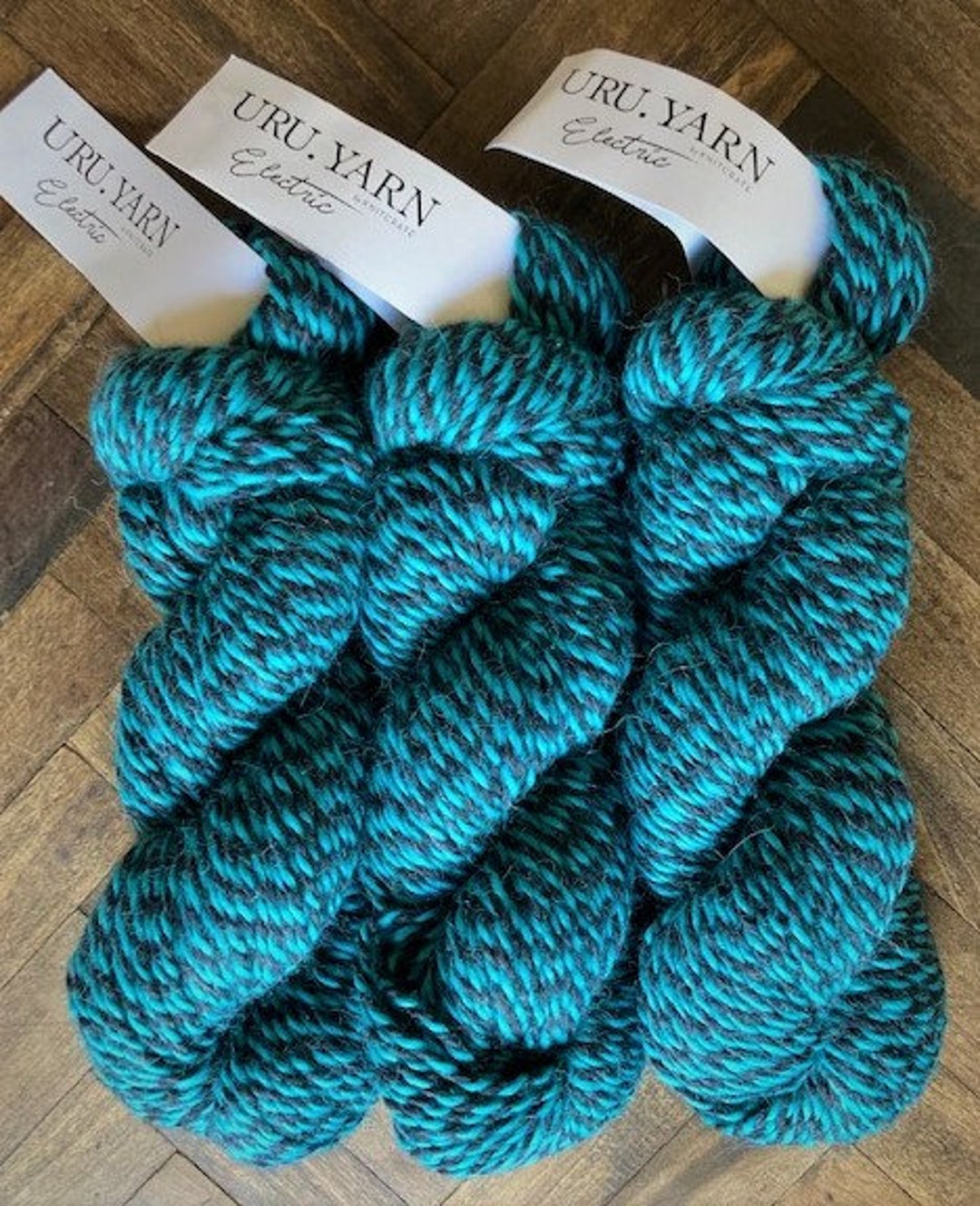 40% off Uru.yarn Electric by Knitcrate Rave Bright Blue/ Gray Marled ...