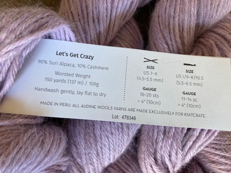 35% off Audine Wools Chill Yarn by Knitcrate Let's Get Crazy Lavender ...
