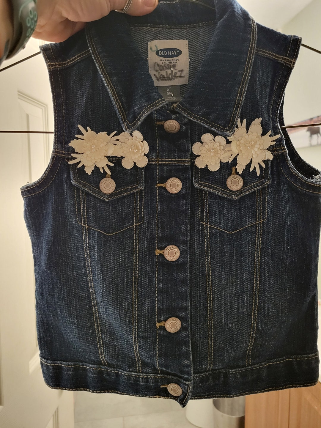 Customized Jean Vest Made to Order - Etsy