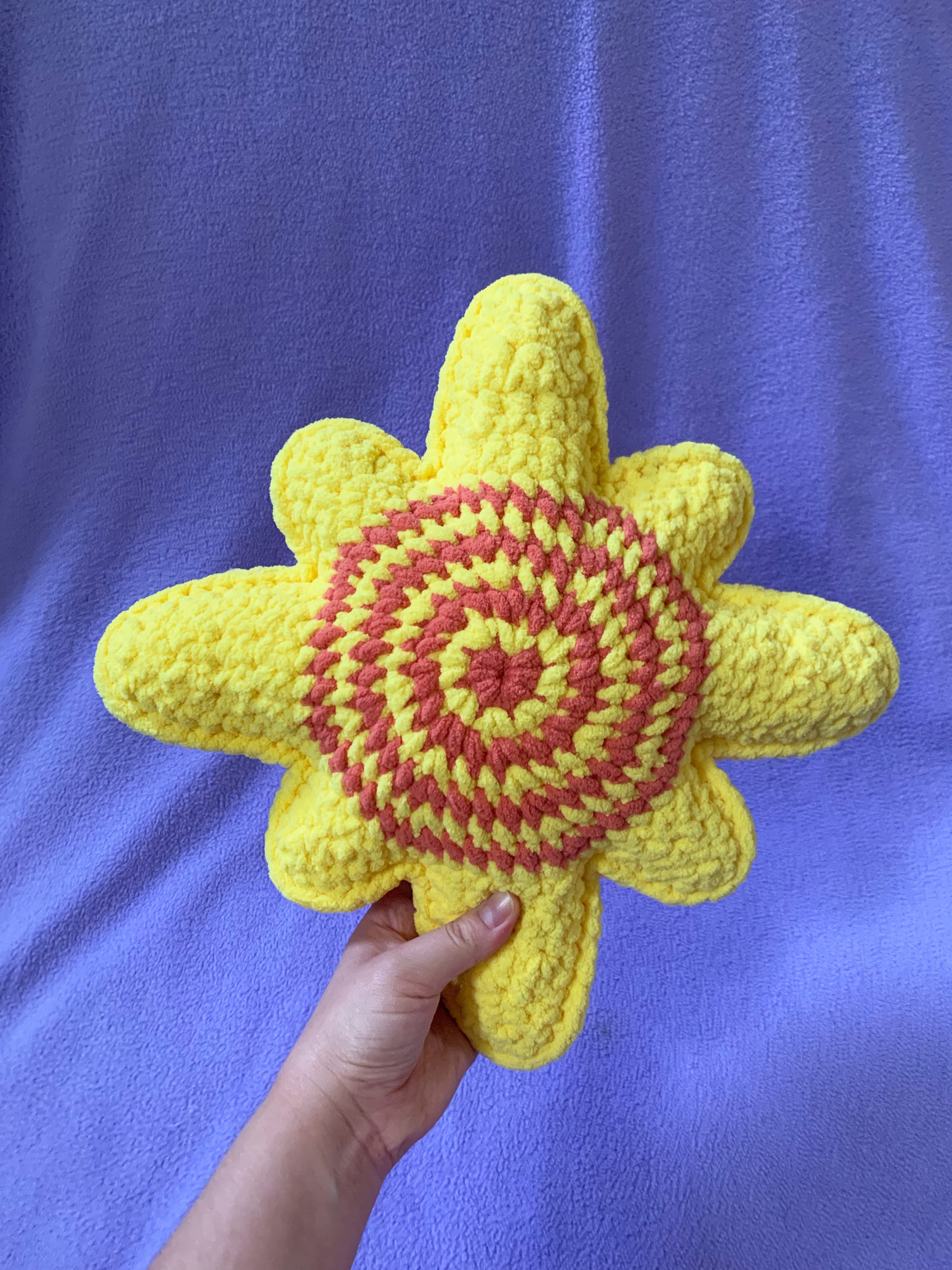 Large Crocheted Sun Plushie - Etsy