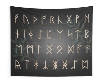 Rune Wall Tapestry - Etsy