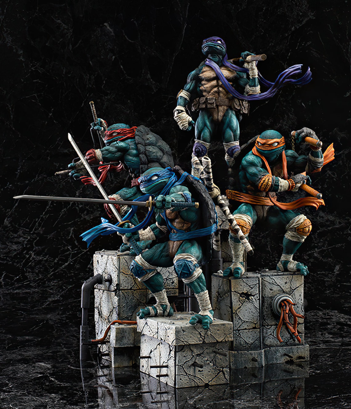TMNT Diorama 3D Printable Teenage Mutant Ninja Turtles - Etsy