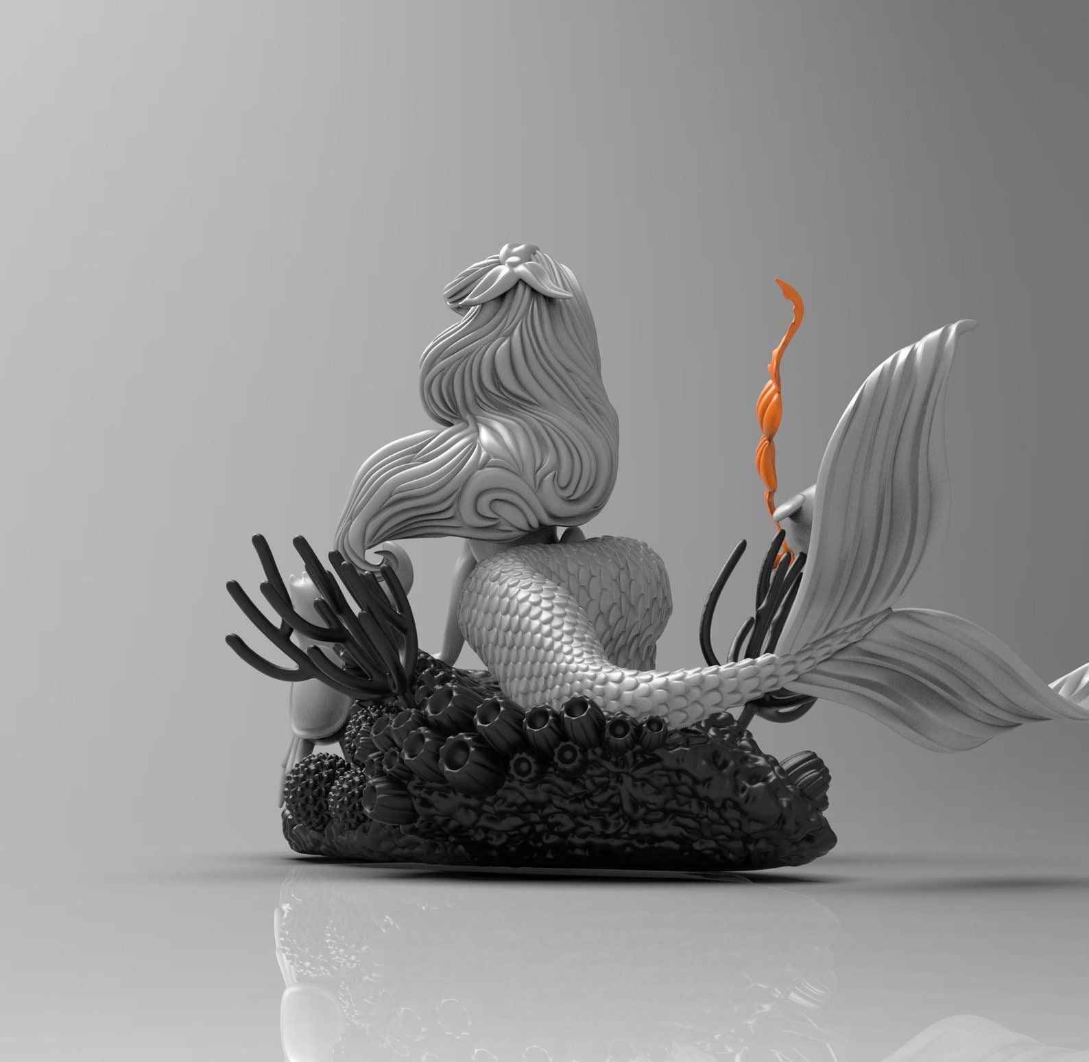 Ariel Mermaid 3d Printable Stl Files For Digital Download Etsy Canada