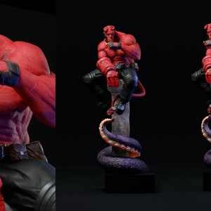 Hellboy With Cigar STL Files for 3D Printing Digital Dowload Diarama ...