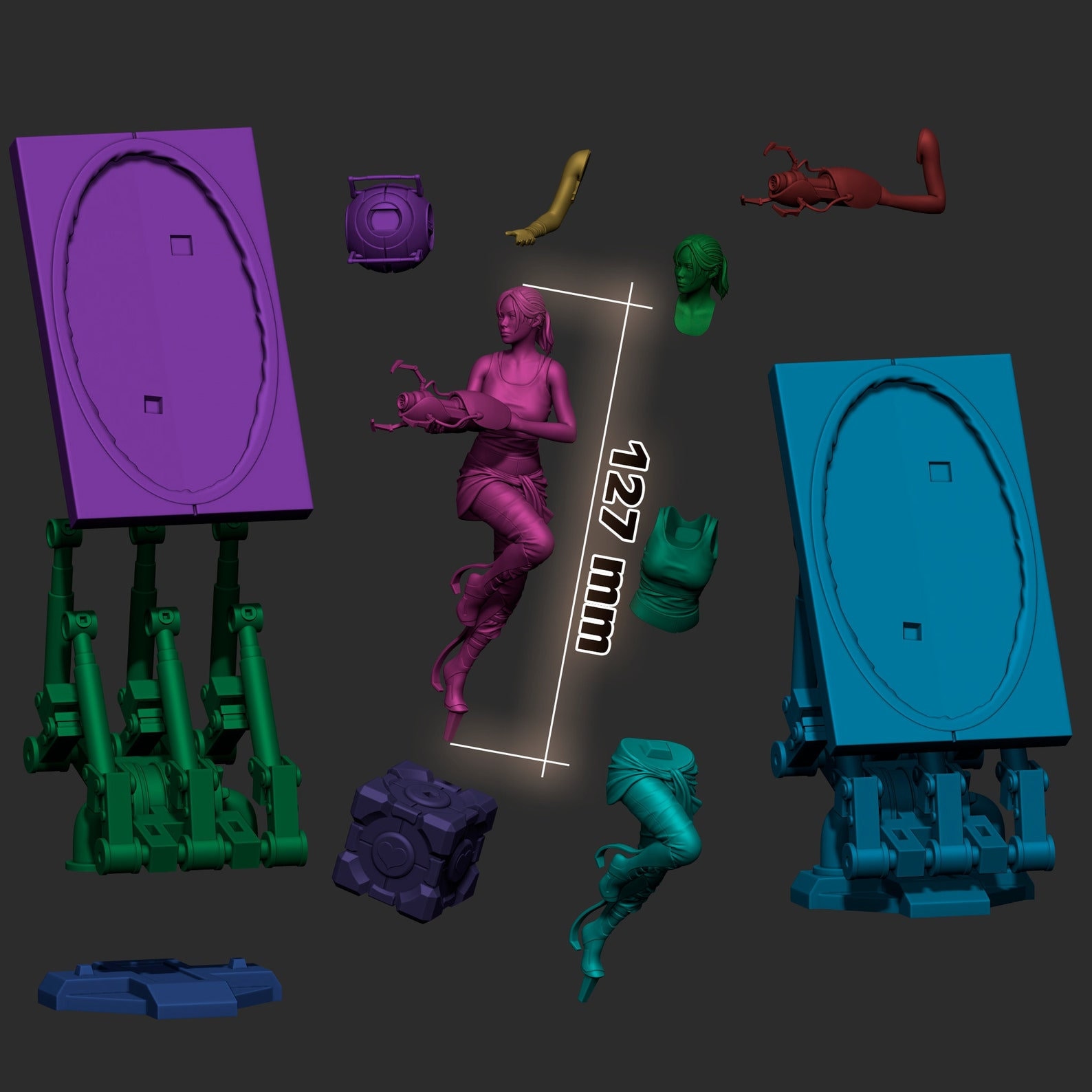 Chell Portal STL for 3D Printing Download Digital File 3D Print ...