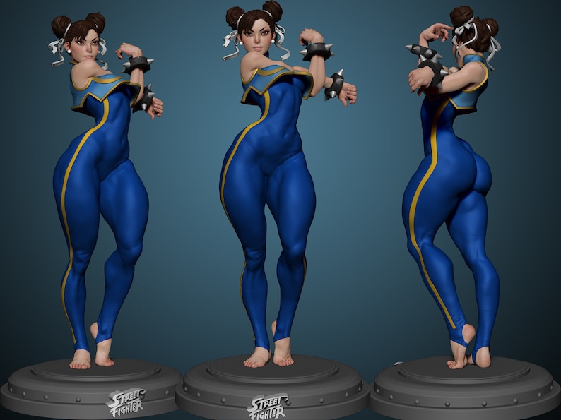 Chung Lee 2 Versiones Impresión 3d Archivos Stl Videojuego Etsy España