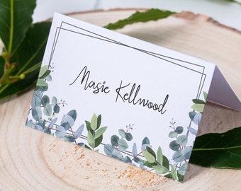 Personalised Table Place Name Tent Cards for Wedding, Conference ...
