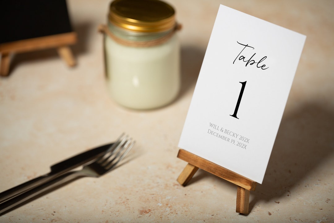 Table Numbers Minimalist Design - BT107 - Etsy UK
