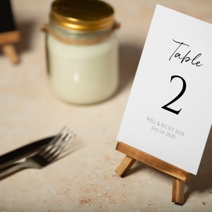 Table Numbers Minimalist Design - BT107 - Etsy UK