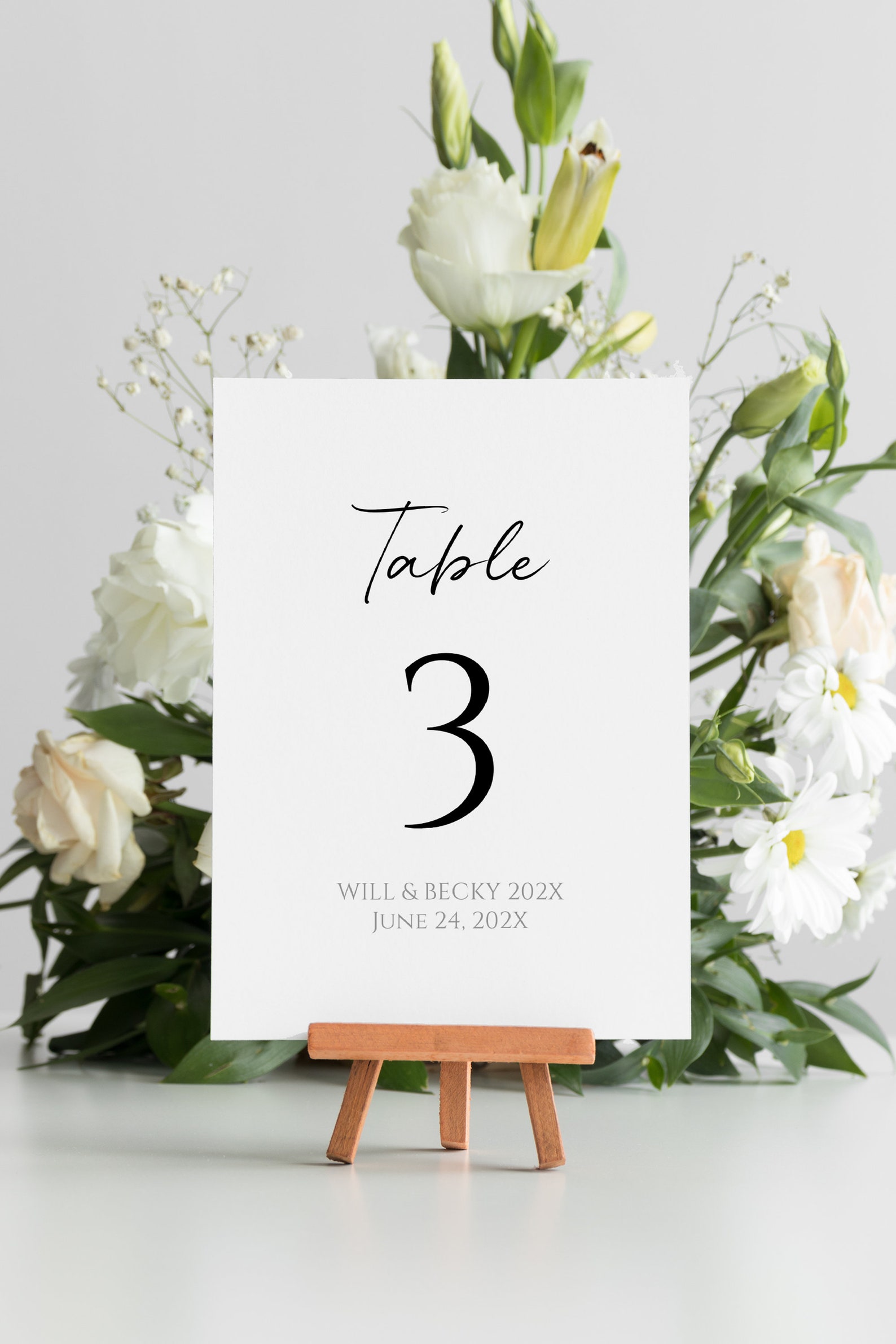 Table Numbers Minimalist Design BT107 - Etsy UK