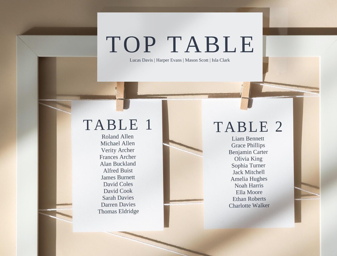 Table Plan Cornerstone Style, Seating Plan, Table Plan, Wedding Tables ...