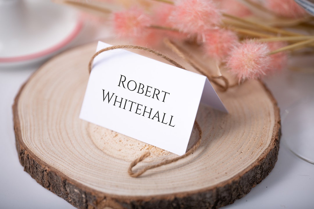 Personalised Traditional Letter Table Place Setting Name Cards for ...