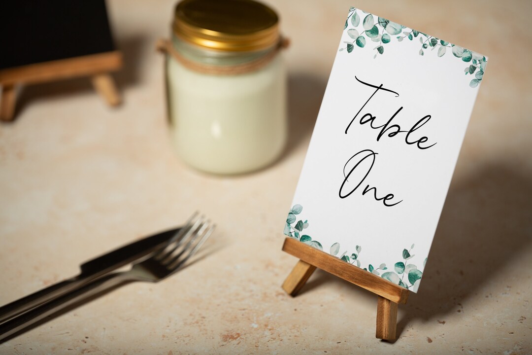 Table Numbers Eucalyptus - BT103 - Etsy UK