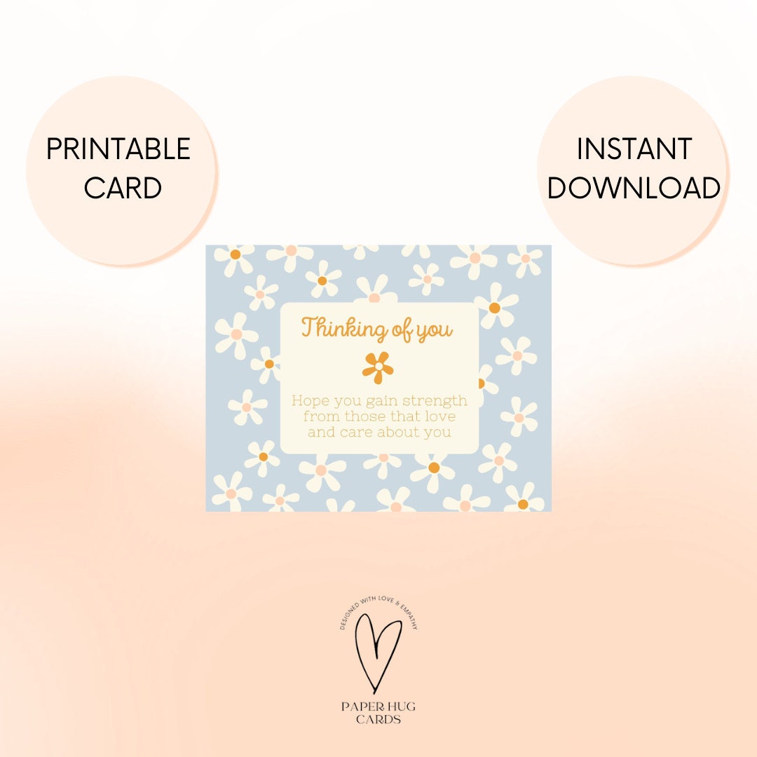 Printable Card, Printable Thinking of You Card, Thinking of You Card ...