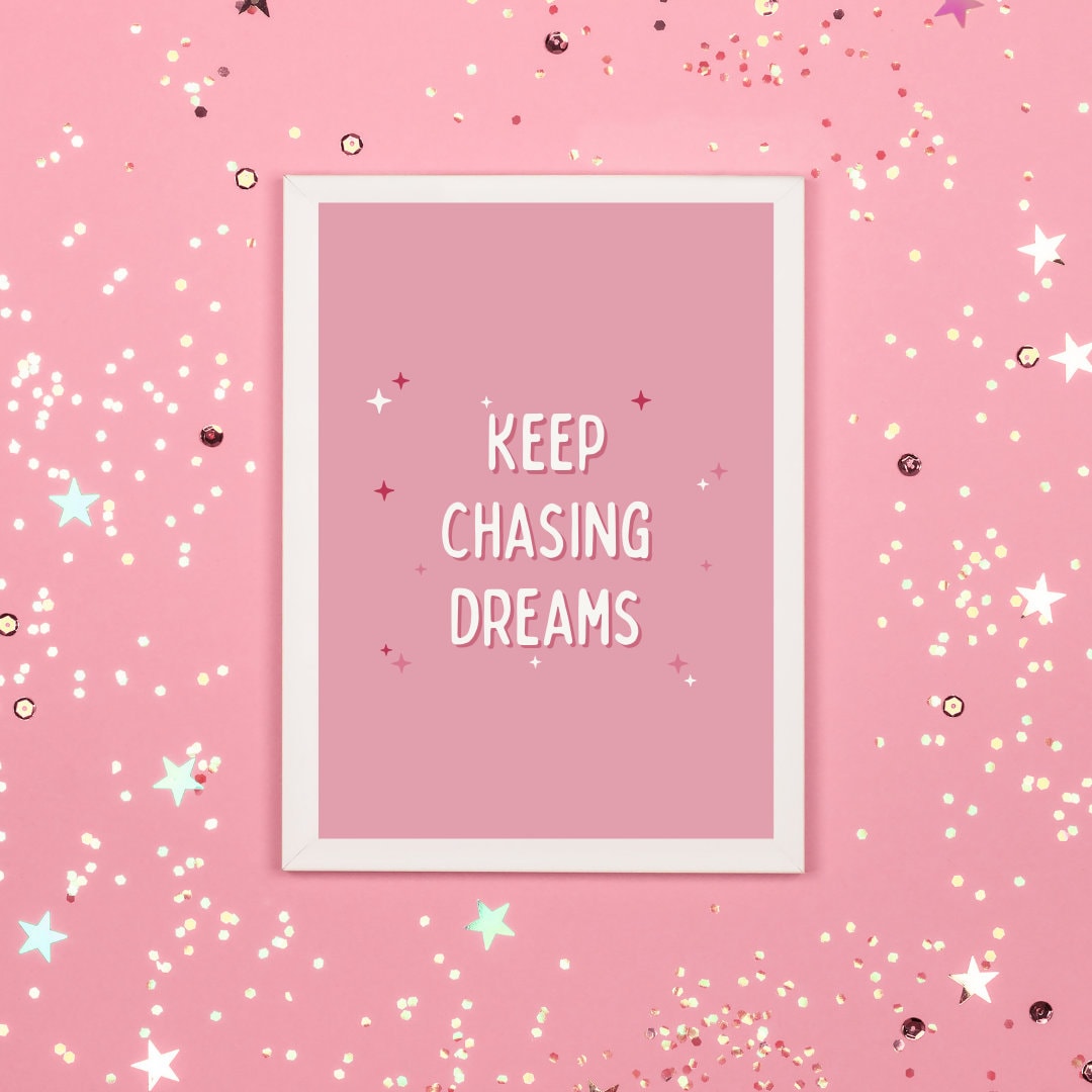 Printable Poster Pink Theme Quotes - Etsy