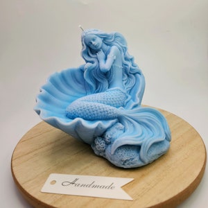 Mermaid in Shell Candle - Etsy