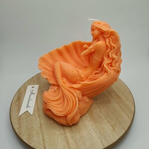 Mermaid in Shell Candle - Etsy