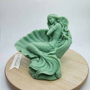 Mermaid in Shell Candle - Etsy