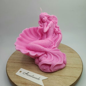 Mermaid in Shell Candle - Etsy
